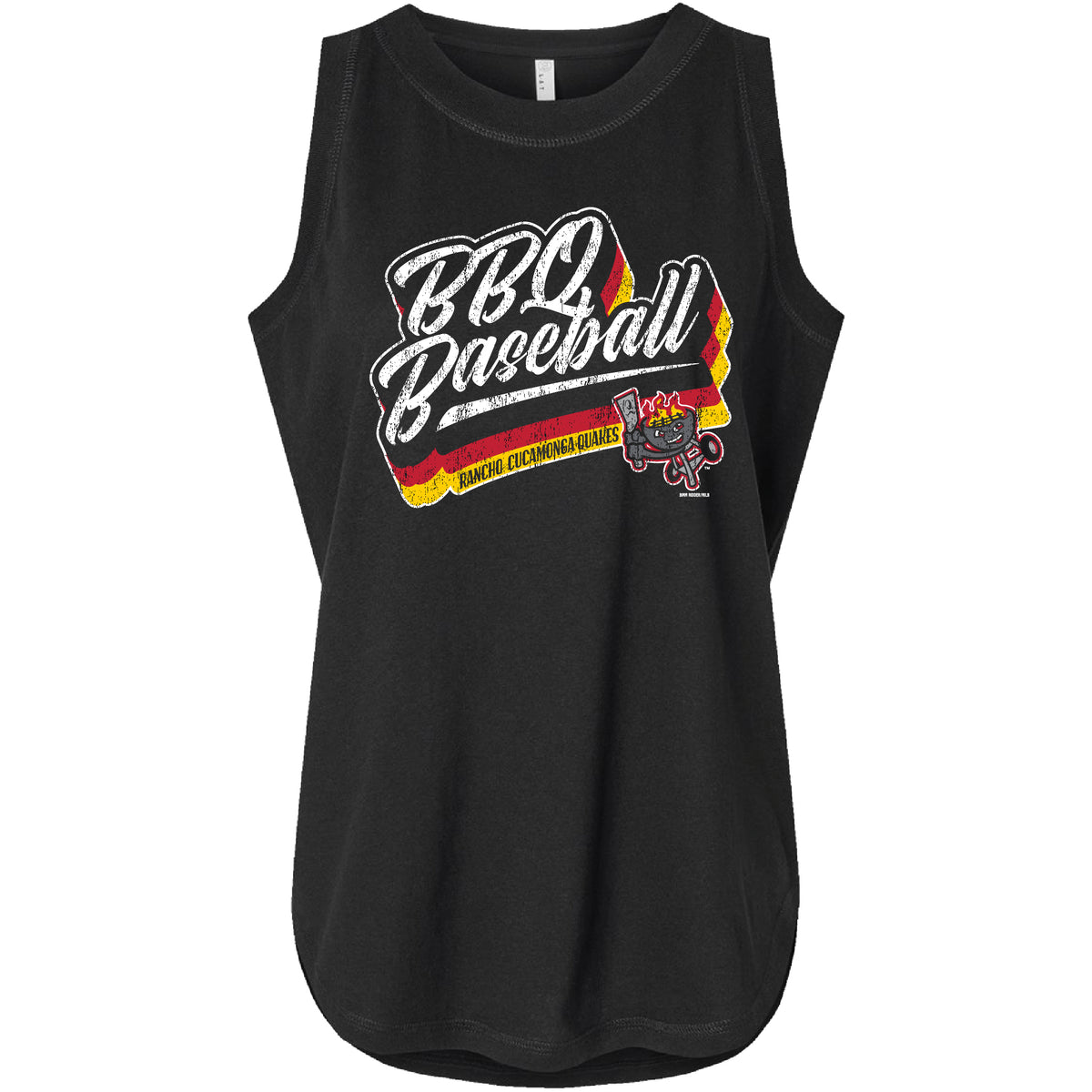 BBQ Baseball Ladies Tank Top – Rancho Cucamonga Quakes Official Store